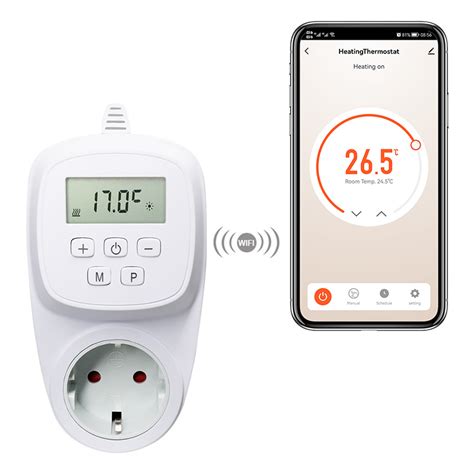 Smart Remote WiFi Plug In Thermostat For Air Conditioner And Infrared Space Heater Smart