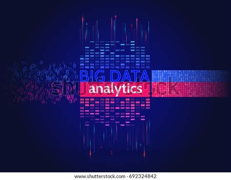 Abstract Big Data Sorting Information Analysis Stock Vector Royalty