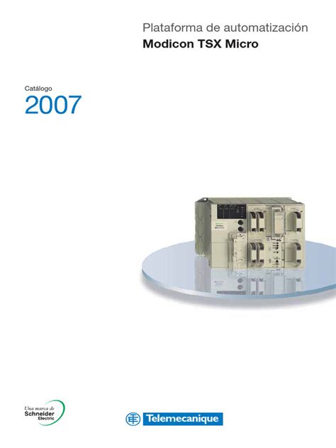 Catálogo Modicon Tsx Micro 2007 Pdf Memoria De Acceso Aleatorio