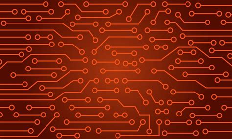 Premium Vector Orange Technology Background Digital And Communication