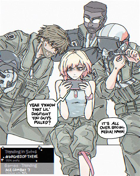 Rex Tasha Professor And Noise Ace Combat And 2 More Drawn By