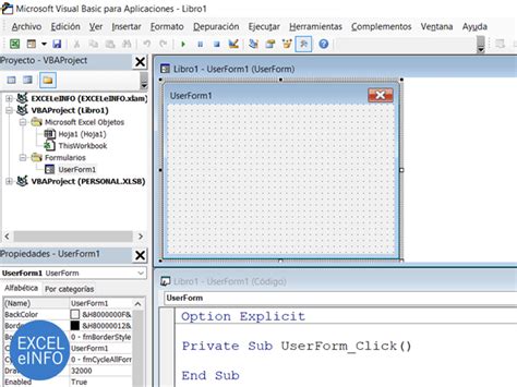 Curso Excel VBA y Macros Cap Introducción a Formularios y Controles ActiveX UserForms