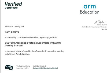 shreya k on linkedin embeddedsystems edx