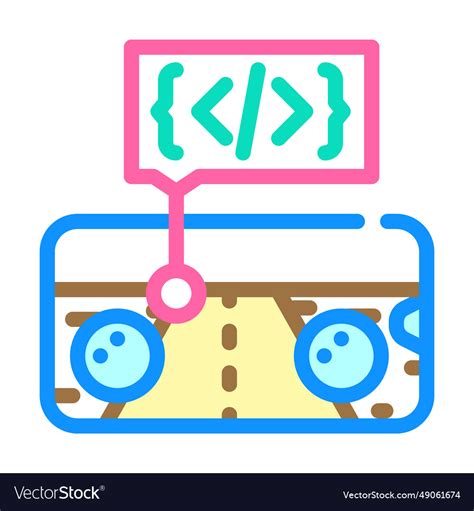 Mobile Game Development Color Icon Royalty Free Vector Image