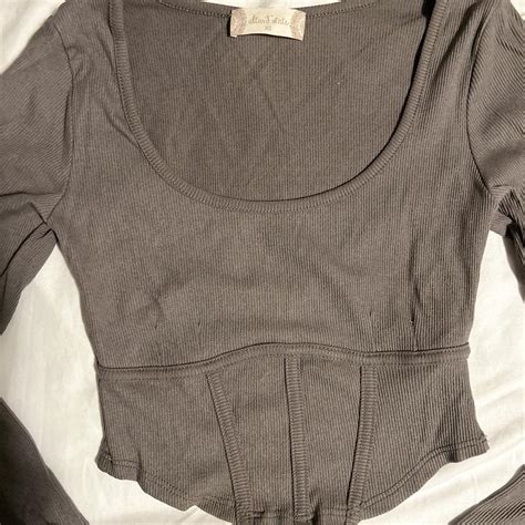 Cute Altard State Corset Style Top 🩶 Sz Xs Depop