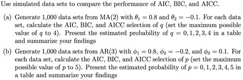 Use Simulated Data Sets To Compare The Performance Of