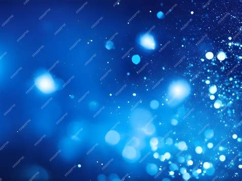 Dynamic Electric Blue Bokeh Lights Background | Premium AI-generated image