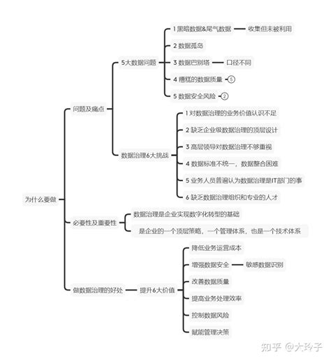 思维导图 关于你想知道数据治理的一切——《一本书讲透数据治理》读书笔记 知乎