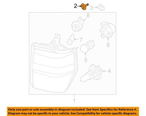 Ford Oem 04 23 Edge Headlamp Components Headlamp Assy Bolt W505425s439