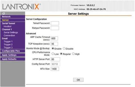 Control De Arduino Vbnet Rs232 Tcp Paso 3 Du De Nuevo Les Xport De Lantronix Lanrs232