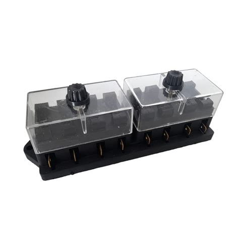 Fusiblera Portafusibles Universal 8 Fichas Con Tapa