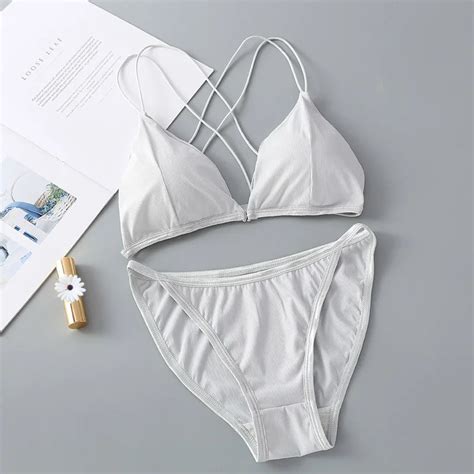 Одноцветный женский бюстгальтер модный бесшовный комплект нижнего белья бюстгальтер и трусики