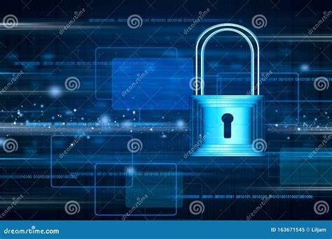 Cybersecurity Information And Network Data Protection Futuristic Cyber Technology Web Services