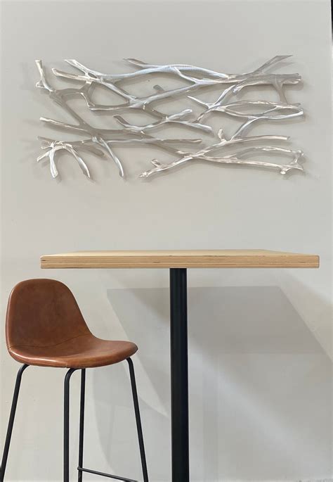 Metal Wall Art Sculpture Abstract Wall Sculpture Metallic Home Decor