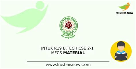 JNTUK R19 B Tech CSE 2 1 MFCS Material Notes PDF Download