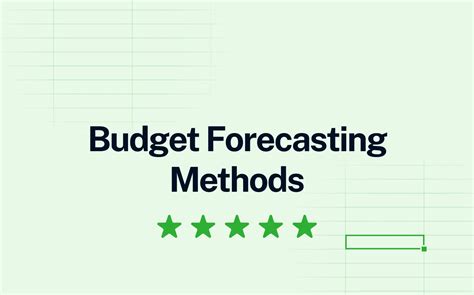 Budget Forecasting Examples