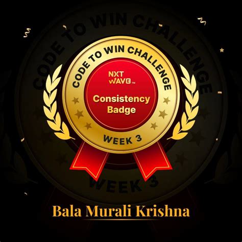 Chattibala Murali Krishna On Linkedin Nxtwave Ccbp Ccbpian Ccbp4 Codetowinchallenge