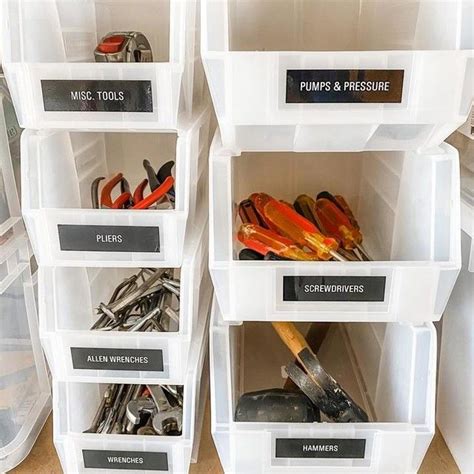 Utility Medium Stackable Plastic Bins Garage Storage Organization