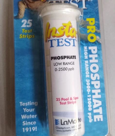 خرید و قیمت نوار تست استریپ تست سنجش فسفات رنج پایین 25 تستی لاموت ترب