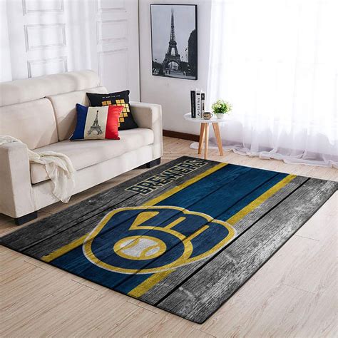 Milwaukee Brewers Living Room Area Rug Luxdesigni