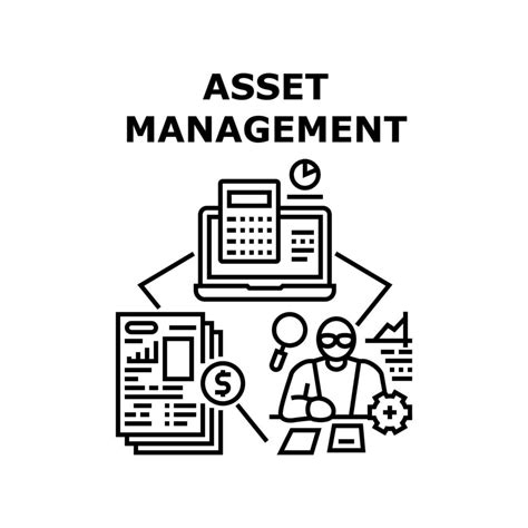 Asset Management Vector Concept Black Illustration 9756019 Vector Art At Vecteezy