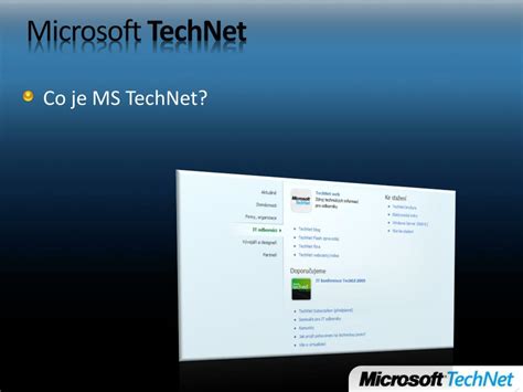 PPT Microsoft TechNet PowerPoint Presentation Free Download ID