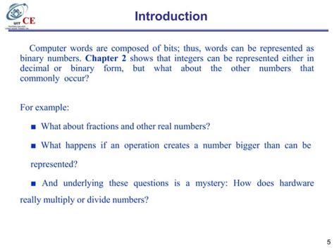Chapter 03 Arithmetic For Computers Pptx Computing Technology