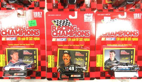 Sold Price Nascar Racing Champions 1997 Diecast Cars 164 Lot Of Nine