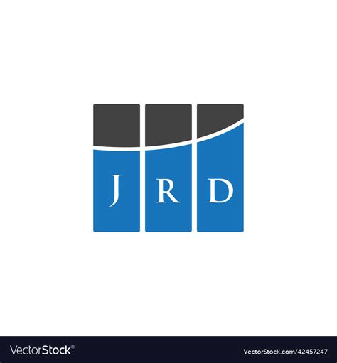 Jrd Letter Logo Design On White Background Vector Image
