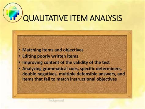 administering analyzing and improving the test or assessment pptx