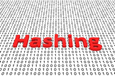 Hashing Stock Illustration Illustration Of Render Binary 93780411