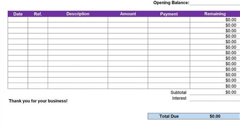 Free Statement Of Accounts Excel Template Create Accurate Reports Quickly