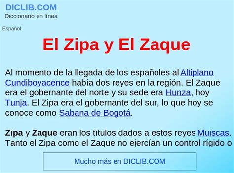 El Zipa Y El Zaque Significado Y Definición Qué Es El Zipa Y El Zaque