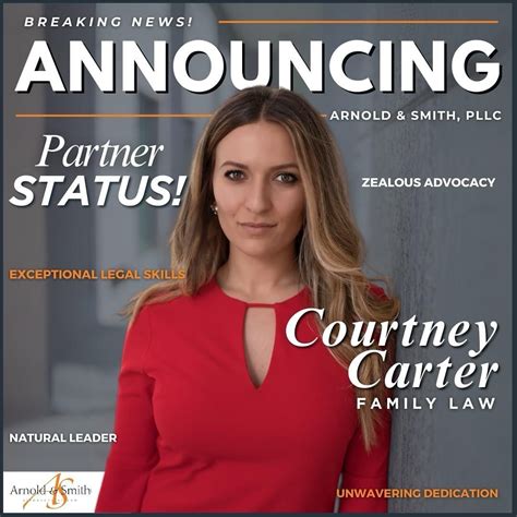 Arnold And Smith Pllc On Linkedin ⚖️join Us In Congratulating Courtney Carter In Becoming Partner …