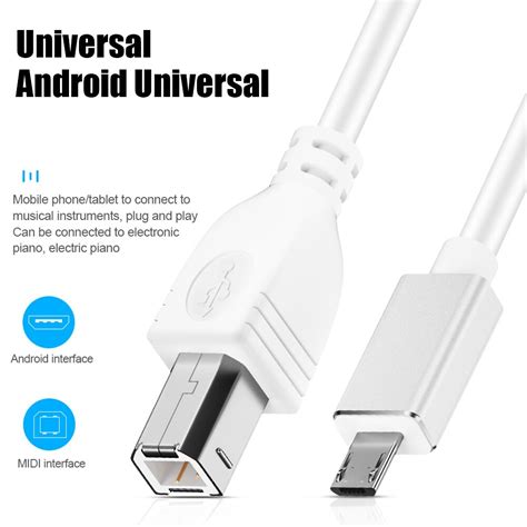 Usb Micro Type C To Usb B Midi Cable For Electroni Vicedeal