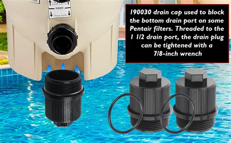 Aoheke 190030 Drain Plug Cap For Pentair Clean Andclear Plus
