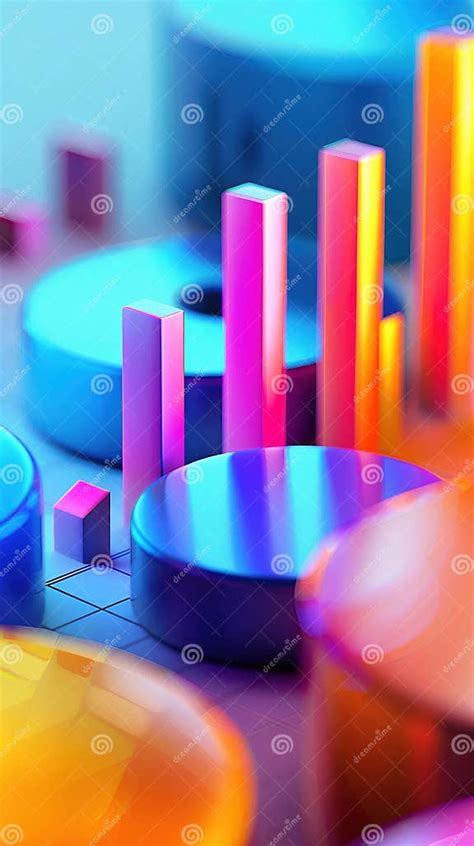 Illustration Of A Risk Management Analytics Icon In 3d With A Colorful