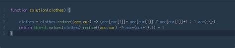 프로그래머스 Level2 위장 Javascript — 보안과 개발을 다 하고싶은 욕심쟁이 프로그래머스 Level2 위장 Javascript — 보안과 개발을 다 하고싶은 욕심쟁이