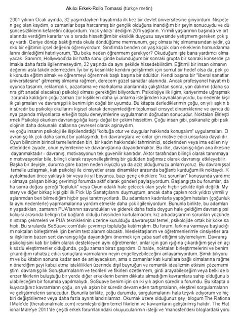 Aklc Erkek Rollo Tomassi Turkce Metin Pdf