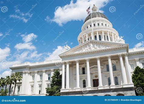 Sacramento State Capitol Of California Building Stock Image Image Of