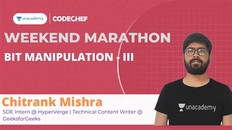 Bit Manipulation Iii Marathon Session Chitrank Mishra Youtube