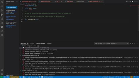 VS Code Help VEXcode V Tech Support VEX Forum