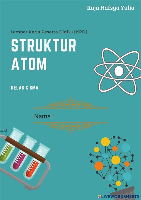 Struktur Atom Free Interactive Worksheets 7867851