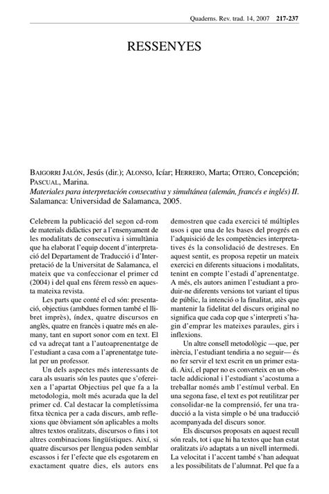 Pdf Santaemilia José Ed Gender Sex And Translation The Manipulation Of Identities