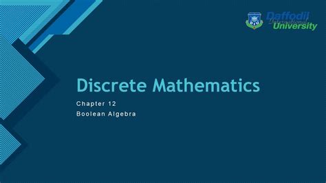 Chapter 12 Boolean Algebra Youtube