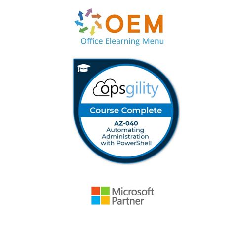 Az 040 Powershell Incompany Training Automating Administration Oem Ict Trainingen And Advies