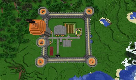 Fort With House And Farm Minecraft Map