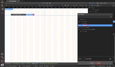 Wappler Documentation Working With Arrays