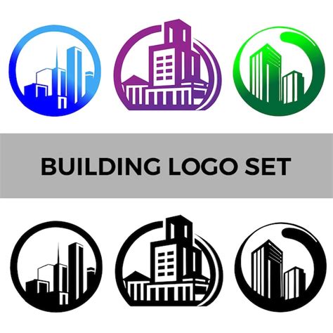Premium Vector Building Logo Set
