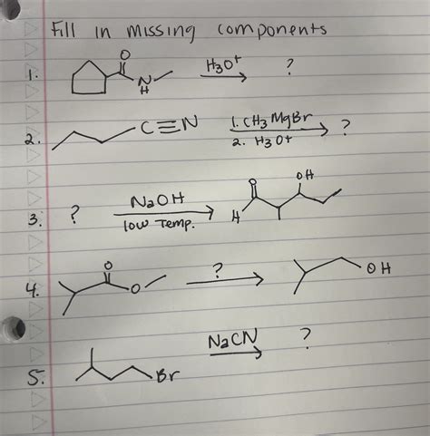 Solved Fill In Missing Components